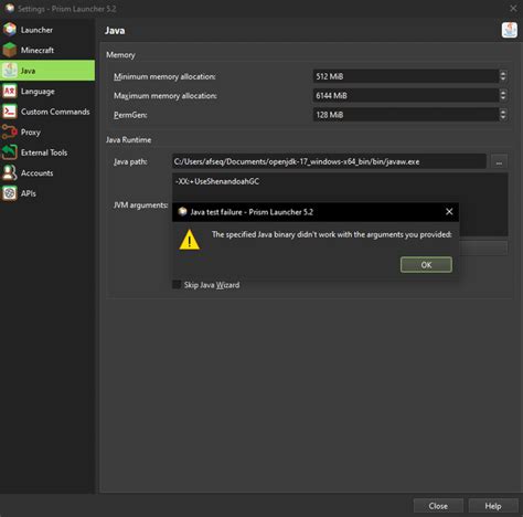 I Made Sure My Java Version Supports Shenandoah But It Will Not