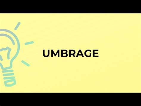Umbrage Definition