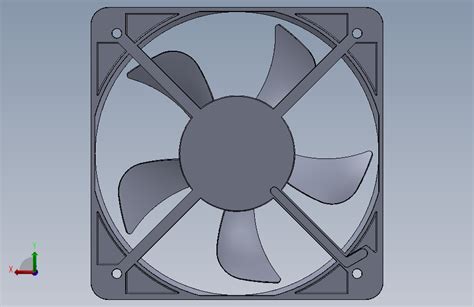 轴流风机 2 SOLIDWORKS 2020 模型图纸免费下载 懒石网
