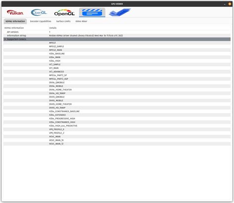 GPU Viewer Interface For Glxinfo Vulkan Info Clinfo And Es Info LinuxMaster Club