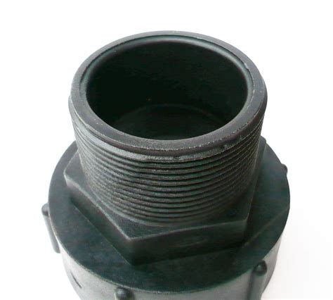 Ibc Thread Adapter S75x6 Coarse Female Thread To 2 Bsp Male Thread