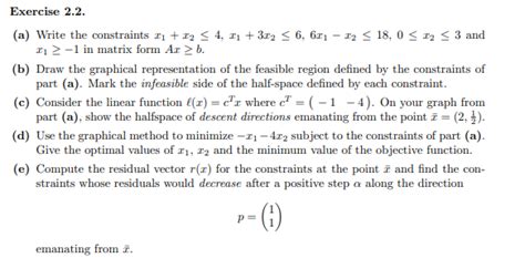 solved exercise 2 2 a write the constraints 11 12