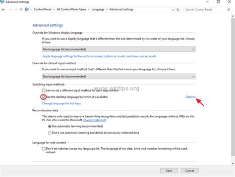 How To Fix Language Bar Missing From Taskbar Windows Or Vista WinTips Org