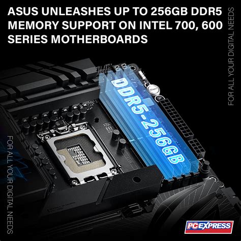 Asus Unleashes Up To 256gb Ddr5 Memory Support On Intel 700 600 Serie Pc Express