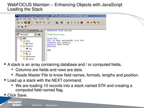 Ppt Webfocus Maintain Enhancing Objects With Javascript Powerpoint Presentation Id6238248