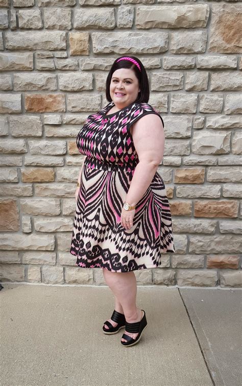 Thestylesupreme Plus Size Ootd Taylor Scuba Fit And Flare Dress In Azalea