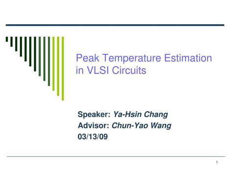 Ppt Peak Temperature Estimation In Vlsi Circuits Powerpoint Presentation Id5685405