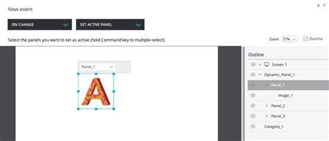 Select Input To Show Image Based On Selection Justinmind Qanda