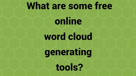 word cloud generator free online