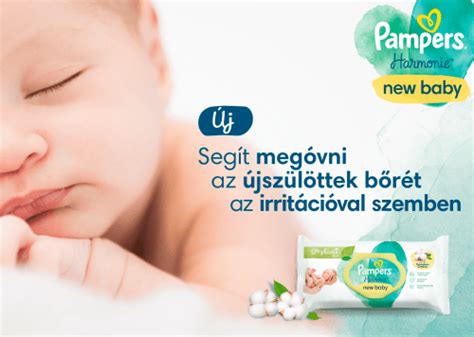 Pampers Harmonie Nedves törlőkendő New Baby 4x46 db 184 db dm hu