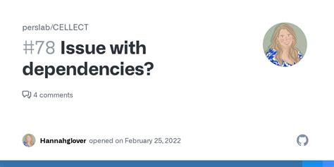 Issue With Dependencies · Issue 78 · Perslabcellect · Github