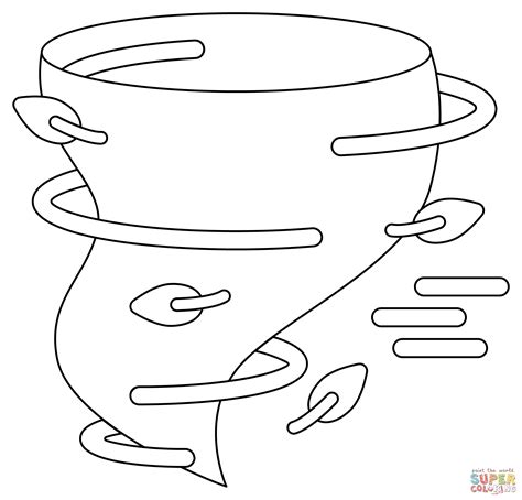Dibujo De Tornado Para Colorear Dibujos Para Colorear Imprimir Gratis