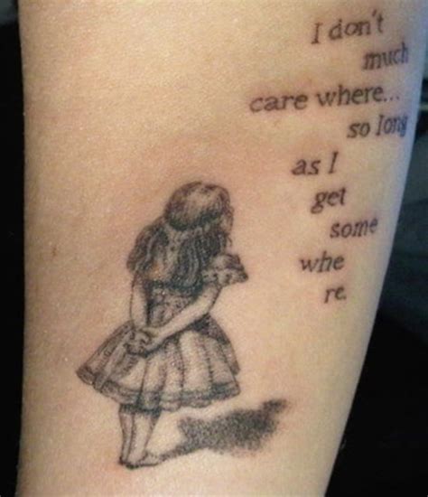 30 Alice In Wonderland Tattoo Designs With Meaning