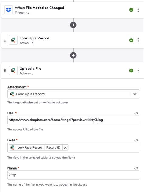 Attachments Quickbase Help