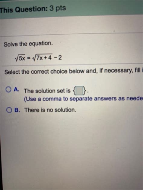 Solved Solve The Equation 16x 4 2 9 0 145x X Simplify