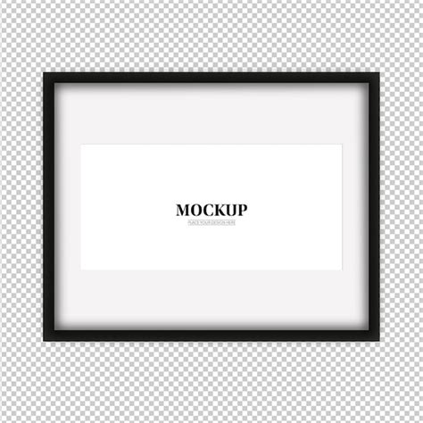 Premium Psd Psd Horizontal Photo Frame Mockup