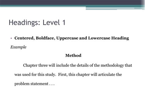 Ppt Apa Headings Powerpoint Presentation Free Download Id 2087088