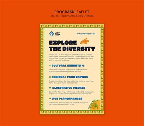 Explore India Poster Template For Cultural Journey Free Psd