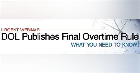 Dol Publishes Final Overtime Rule What You Need To Know Vending