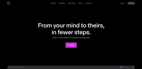 Tome Ai Shape And Share Your Ideas With Ai