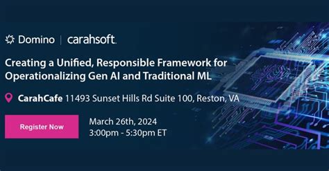 Domino Data Lab On Linkedin Join Domino Data Lab And Carahsoft For An