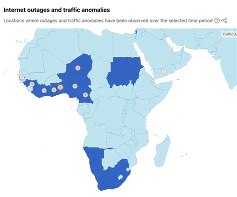 Major Internet Outages Across Western And Southern Africa Today