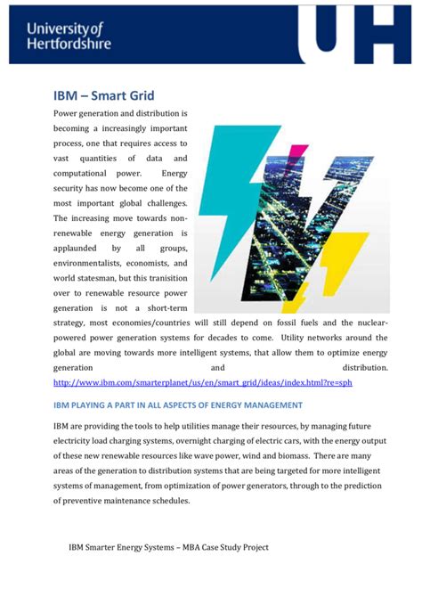 Ibm Smarter Planet Ttu Ibm Smart Energy Project