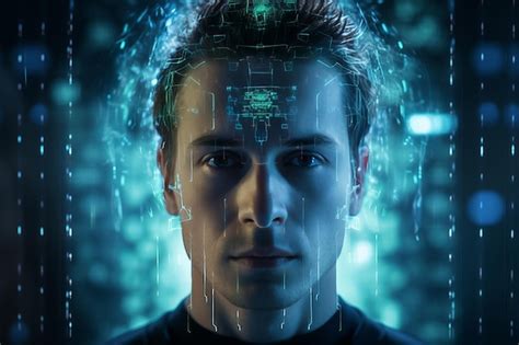 Data Analyst Visualizing Big Data Network With Artificial Ai