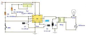 Adjustable Timer Circuit Diagram With Relay Output