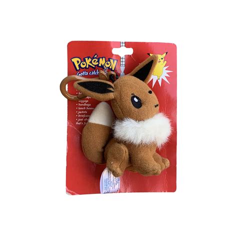 Vintage Pokémon Eevee Plush Zipper Pull Nwt — Roots