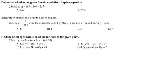Determine Whether The Given Function Satisfies A