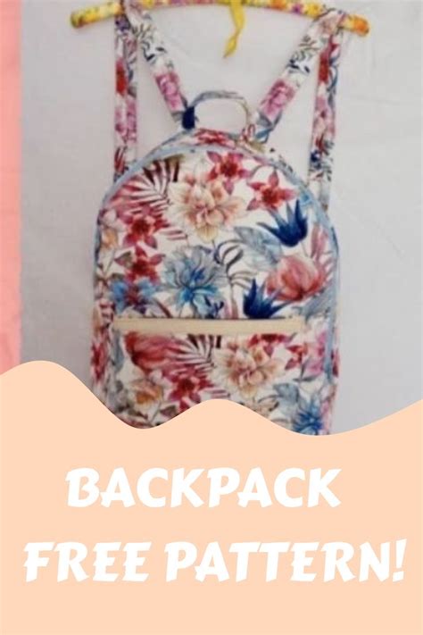 Backpack Free Pattern Backpack Pattern Sewing Diy Backpack Pattern