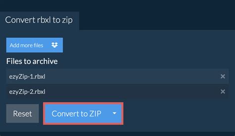 Convert Rbxl To Zip Online Quick Secure And Free Ezyzip