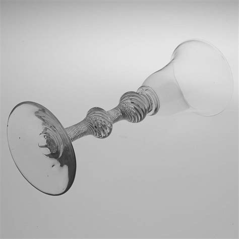 Georgian Double Knop Composite Stem Wine Glass C1755