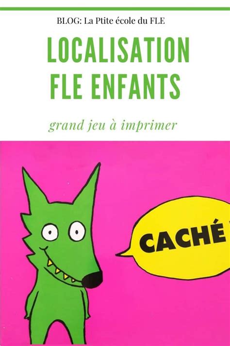FLE prépositions localisation La ptite ecole du FLE