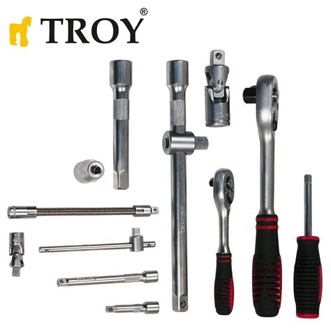 Professional Socket Set 94 Pieces 1 4 And 1 2 Metric Troy 26101