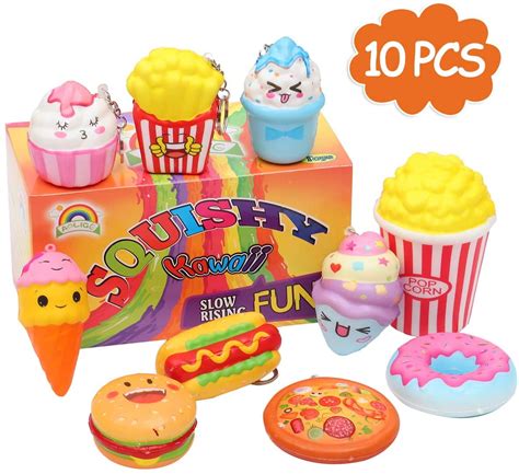 Joyx Sensory Play Food Toys Mini Food Squishies Kawaii Slow Rising