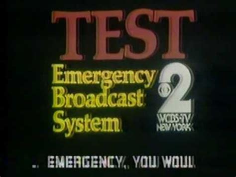 WCBS Emergency Broadcast System Test 1980 Broadcast Emergency System