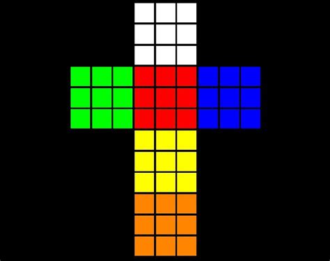 Simulation Of Rubiks Cube Unfolded To 2d Plane Cubers