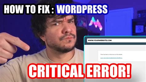 RESUELTO Mensaje del sitio web de ERROR CRÍTICO de WordPress cómo