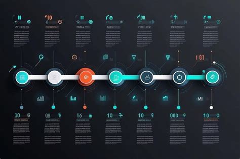 Premium Photo Business Data Visualization Timeline Infographic Icons