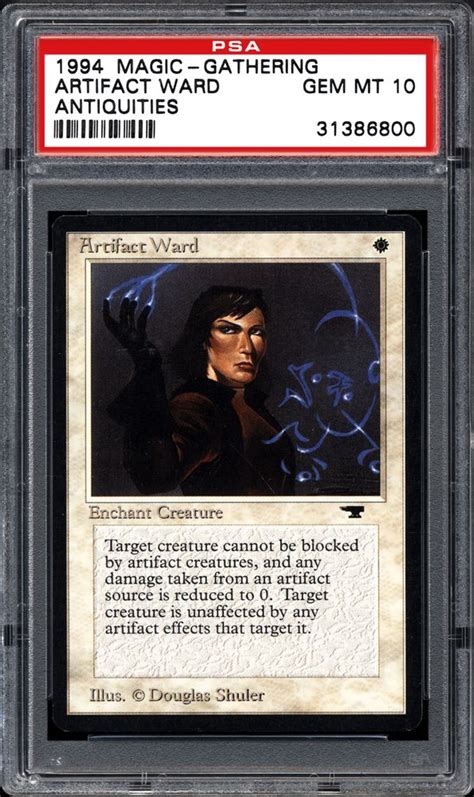 1994 Magic The Gathering Antiquities Artifact Ward Psa Cardfacts®
