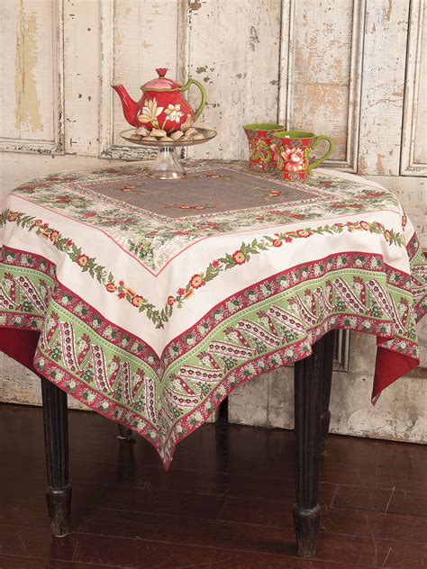 Joyful Patchwork Tablecloth Your Home Christmas Forever Beautiful