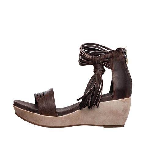 Womens Taupe Wedge Sandals Antelopeshoes