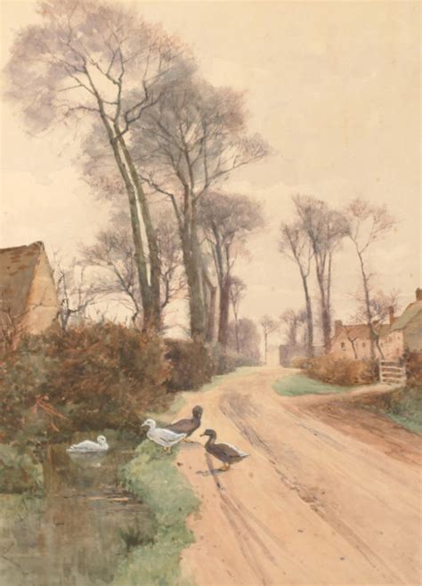 Bonhams Benjamin D Sigmund British Fl1880 1904 Geese On A Lane