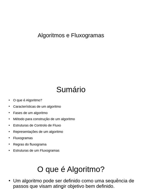 Aula03 Teorica Algoritmos E Fluxograma 021546 Pdf Algoritmos Ciência Da Computação Teórica