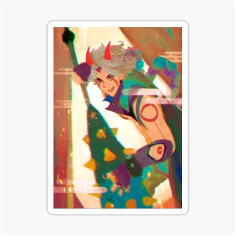 Genshin Impact Arataki Itto Artwork Sticker For Sale By Elosart