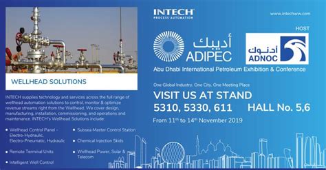 Intech Adipec2019 Oilandgas Oilandgas Adipec Industrialautomation Wellhead Adipec2019