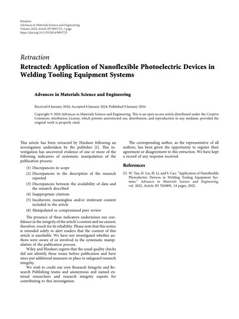 PDF Retracted Application Of Nanoflexible Photoelectric Devices In