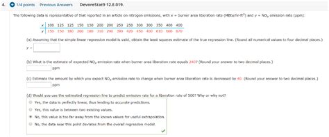 Solved 1 4 Points 4 Previous Answers Devorestat9 12 E 019